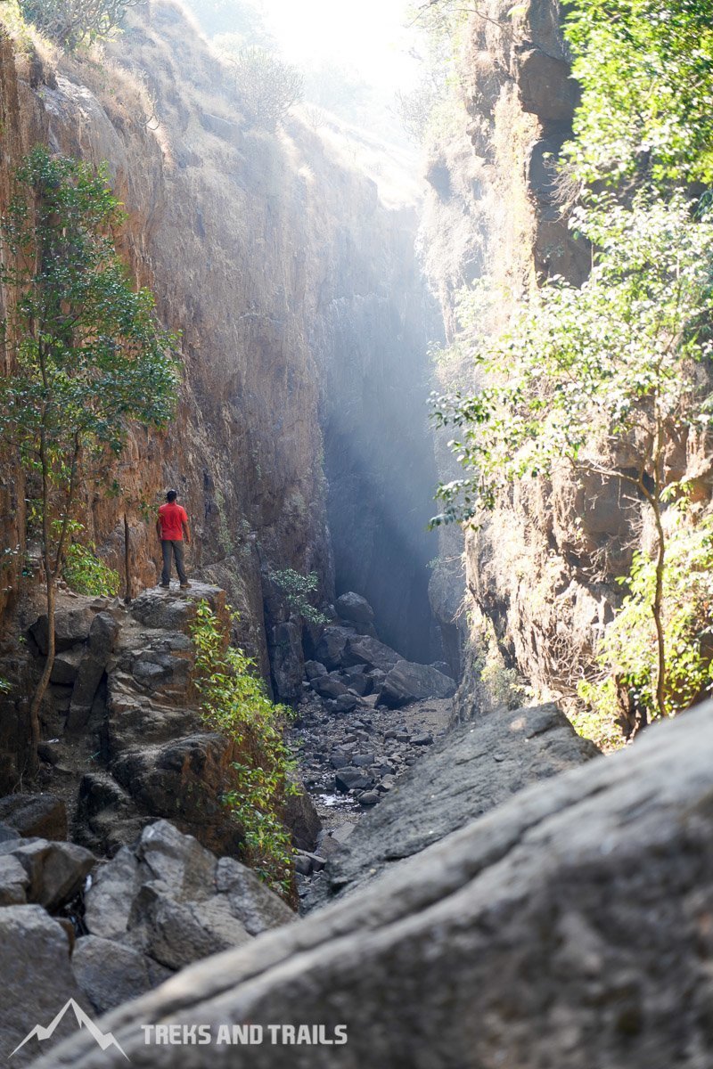 Sandhan Valley Trek from Pune | Half Trek and Rappelling